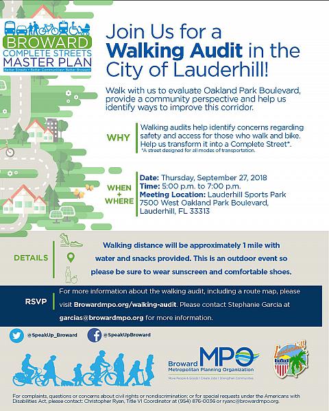 Walking Audit (City of Lauderhill)